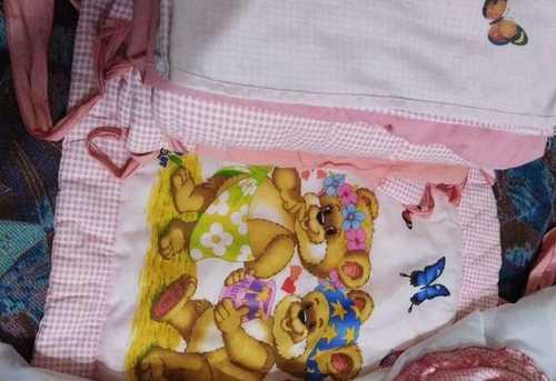 Комплект детского постельного белья балдахин