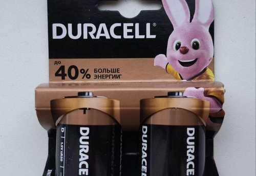 Батарейки щелочные Duracell, D/LR20 2шт