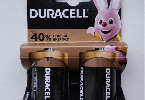 Батарейки щелочные Duracell, D/LR20 2шт