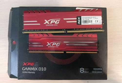Оперативная память ddr4 8gb XPG Gammix D10 3000mhz