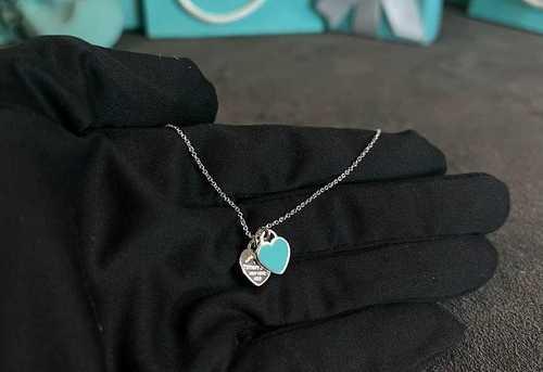 Подвеска Return to Tiffany Double Heart tag NEW