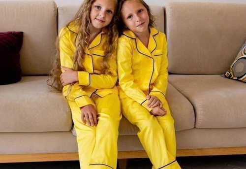 Пижама детская из сатина "Желтый"