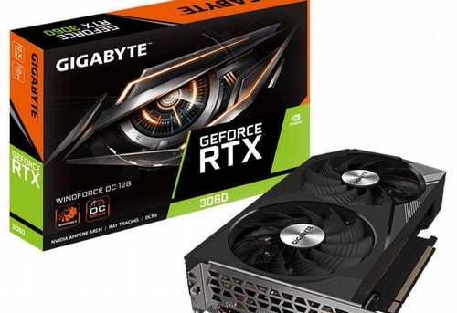 Новая видеокарта gigabyte nvidia RTX3060 OC 12 GB