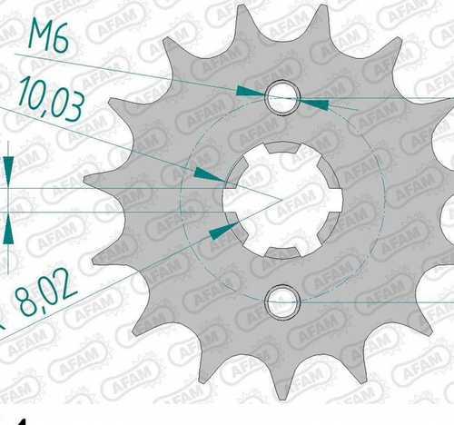 21200-14 afam звезда передняя yamaha SR, YBR 125