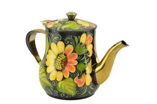 Чайник заварочный для самовара «Жёлтые цветы»