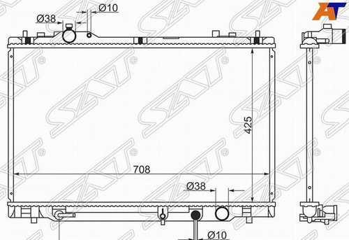 Радиатор охлаждения Лексус LS460/LS600 10