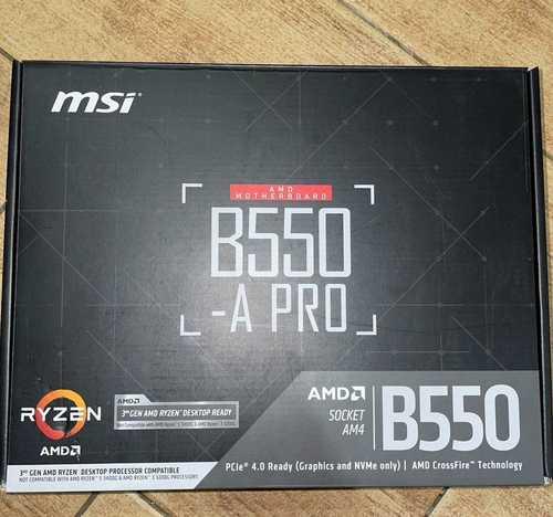 Msi b550m A pro,R 5 4500