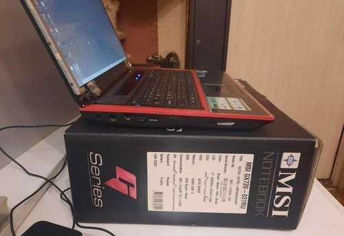 Игровой ноутбук MSI GX720G 17,3"