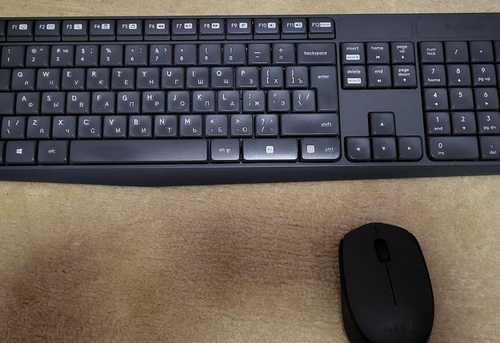 Клавиатура + мышь logitech mk235