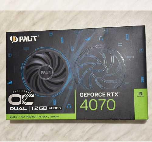 Видеокарта Palit GeForce RTX 4070 Dual OC 12 Гб