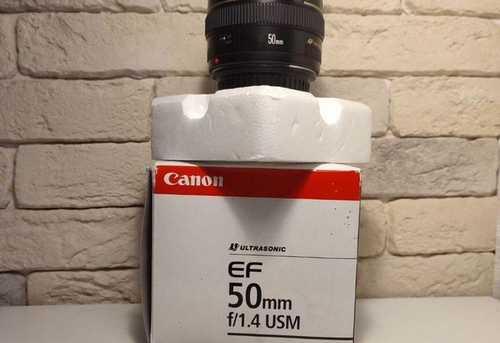 Объектив Canon EF 50mm f 1 4 usm Комплект
