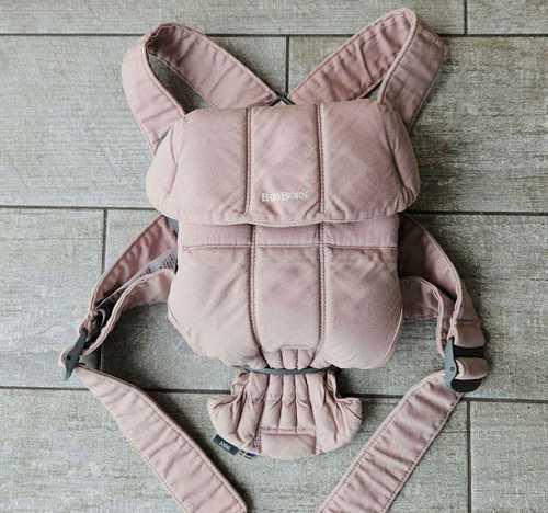 Рюкзак переноска BabyBjorn Mini Cotton розовый