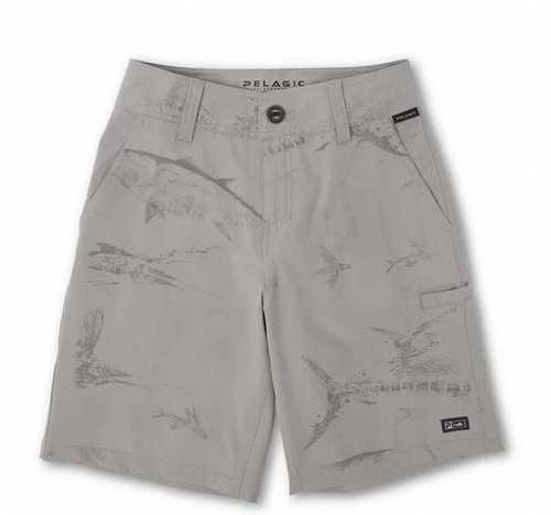 Шорты Pelagic Deep Sea Fish Camo Short (Grey) (M)