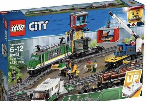 Lego city грузовой поезд 60198