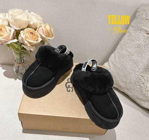 UGG Funkette из натуральной замши черного цвета