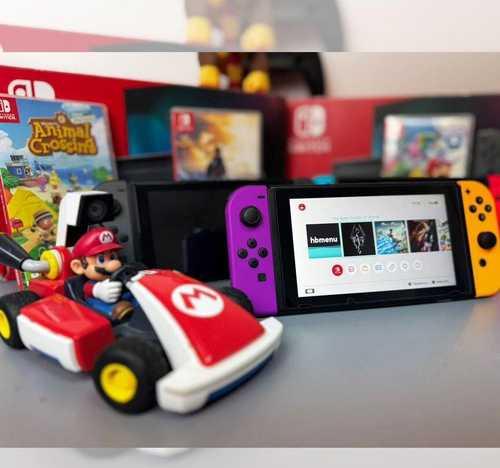 Прошитая Nintendo switch REV 2, 128GB   15 Игр