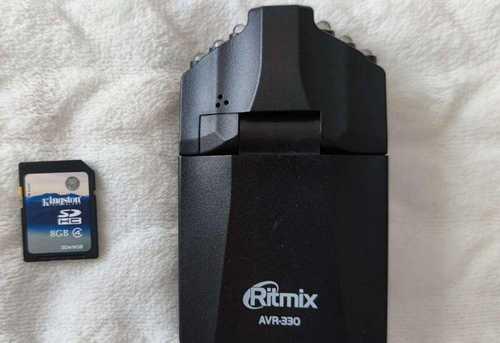 Видеорегистратор Ritmix AVR-330 + card 8 Gb
