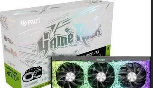 Видеокарта Palit RTX 4070 Ti game rock Новая