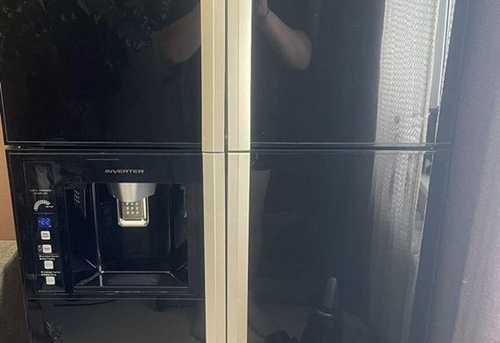 Холодильник hitachi R-W662FPU3X черный