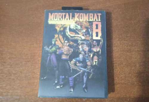 Картридж Mortal Kombat на sega
