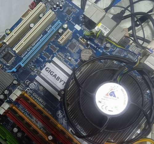 Материнская плата 775 ddr2 с прцессором