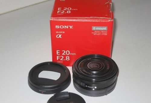 Объектив Sony E 20mm f2.8 (кроп)
