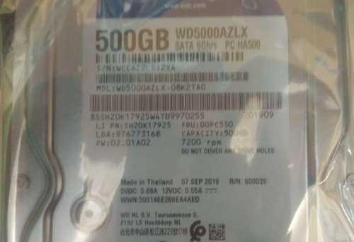 Жёстки диск 3.5 WD Blue 500 гб новый