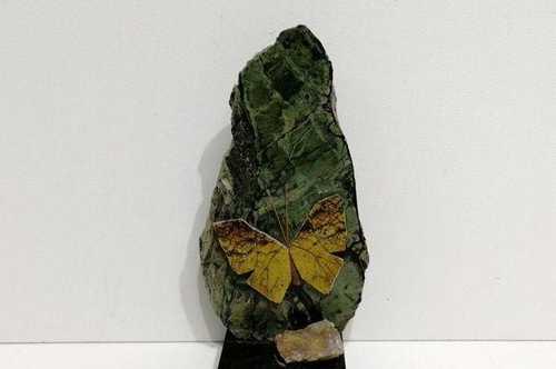 Сувенир стелла настольная 13,5 см Бабочка камень