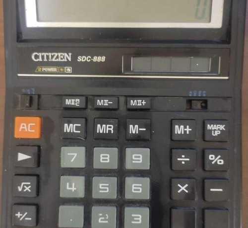 Калькулятор citizen SDC-888 бу