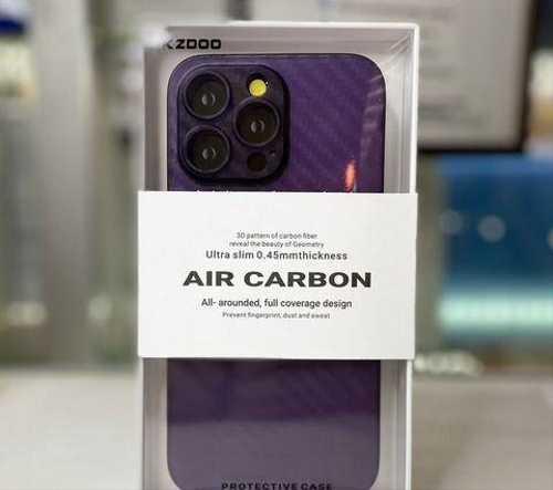 Чехол K-DOO Carbon для iPhone 14 Pro Max Purple