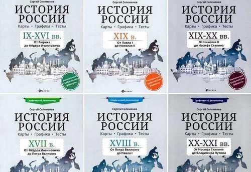 История России. Карты. Графика. Тесты. Селеменов