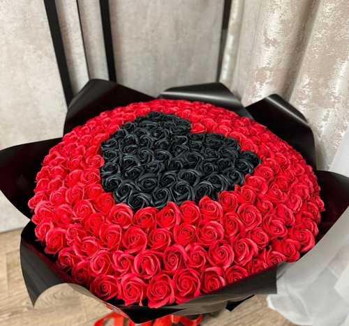 Букет из мыльных роз