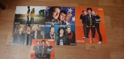 Постеры Green Day 6 шт + журнал
