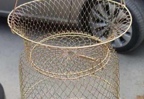 Садок рыболовный металлический 25 см