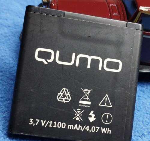 Qumo 3,7V/1100 mAh/4,07 Wh. Аккумулятор. Оригинал