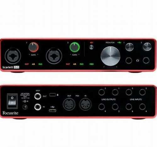 Focusrite Scarlett 8i6 3rd Gen аудиокарта новая