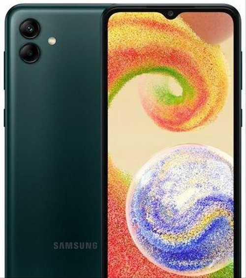 Смартфон Samsung Galaxy A04 3/32 гб, зеленый