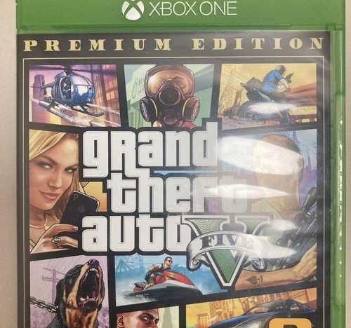 Диск Gta 5 Premium Edition на Xbox One
