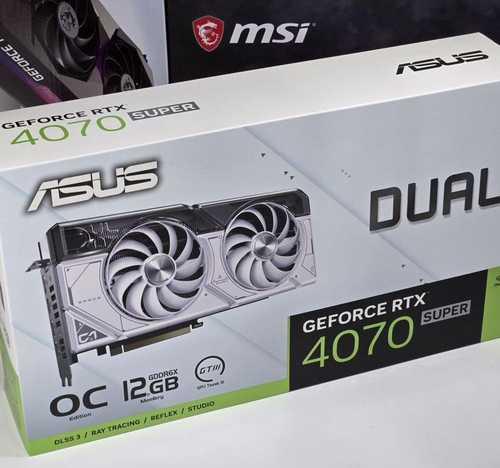 Видеокарта Asus Dual GeForce RTX 4070 Super White