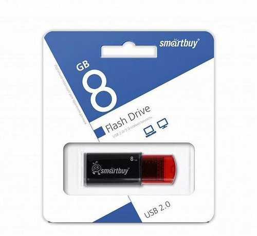 UFD Smartbuy 8GB Click Black Red (SB8gbci-K)