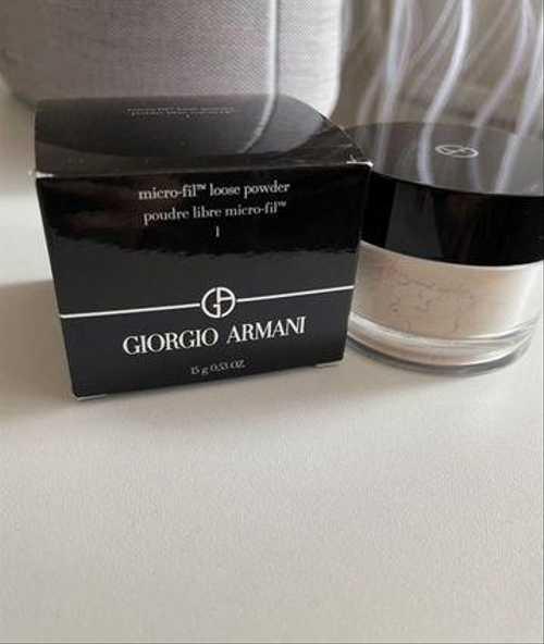 Рассыпчатая пудра giorgio armani loose powder