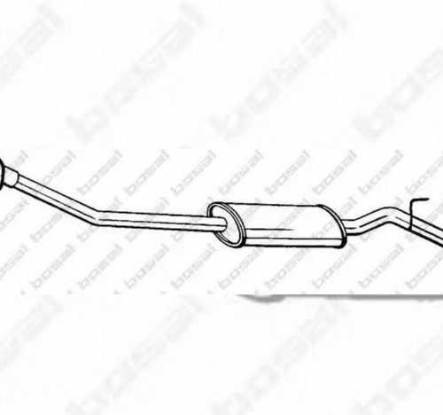 Bosal 286-277 Глушитель средняя часть