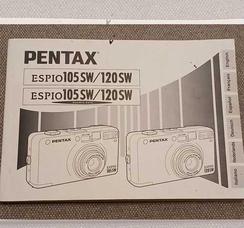 Инструкция для фотоаппарата Pentax Espio 105sw