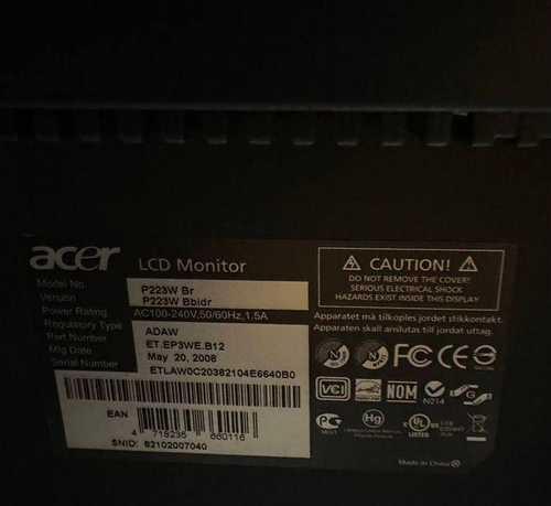 Монитор Acer P223W