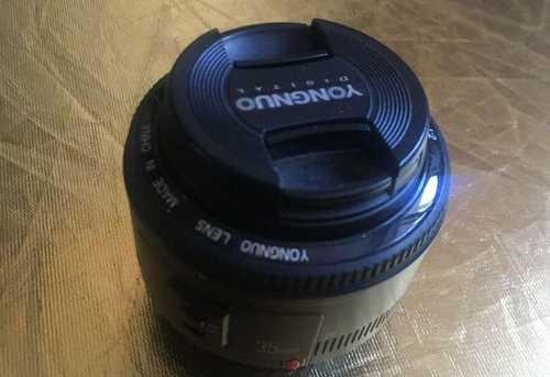 Объектив yongnuo 35mm F2 для Canon