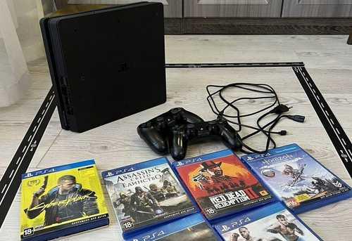 Sony playstation 4 slim 1tb с играми