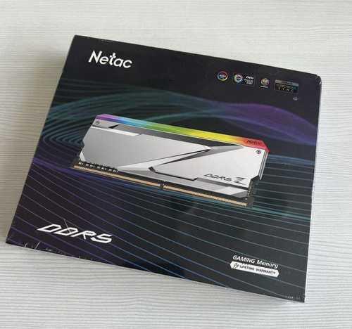 DDR5 RGB 32Gb 16Gbx2 6200Mhz netac Hynix A-die нов