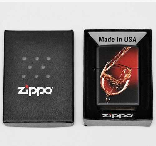 Зажигалка Zippo 28179 Glass Of Wine Оригинал