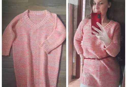Платье вязаное свитер
