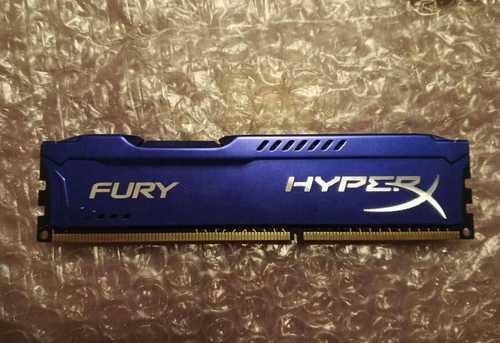 DDR3 HyperX fury Memory Blue — 4GB Module, 1866MHz